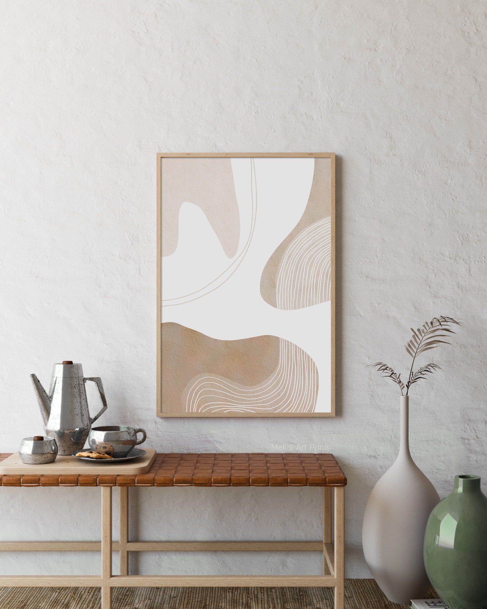 Beige Abstract Wall Art, Neutral Print, Abstract Painting, Modern Art ...