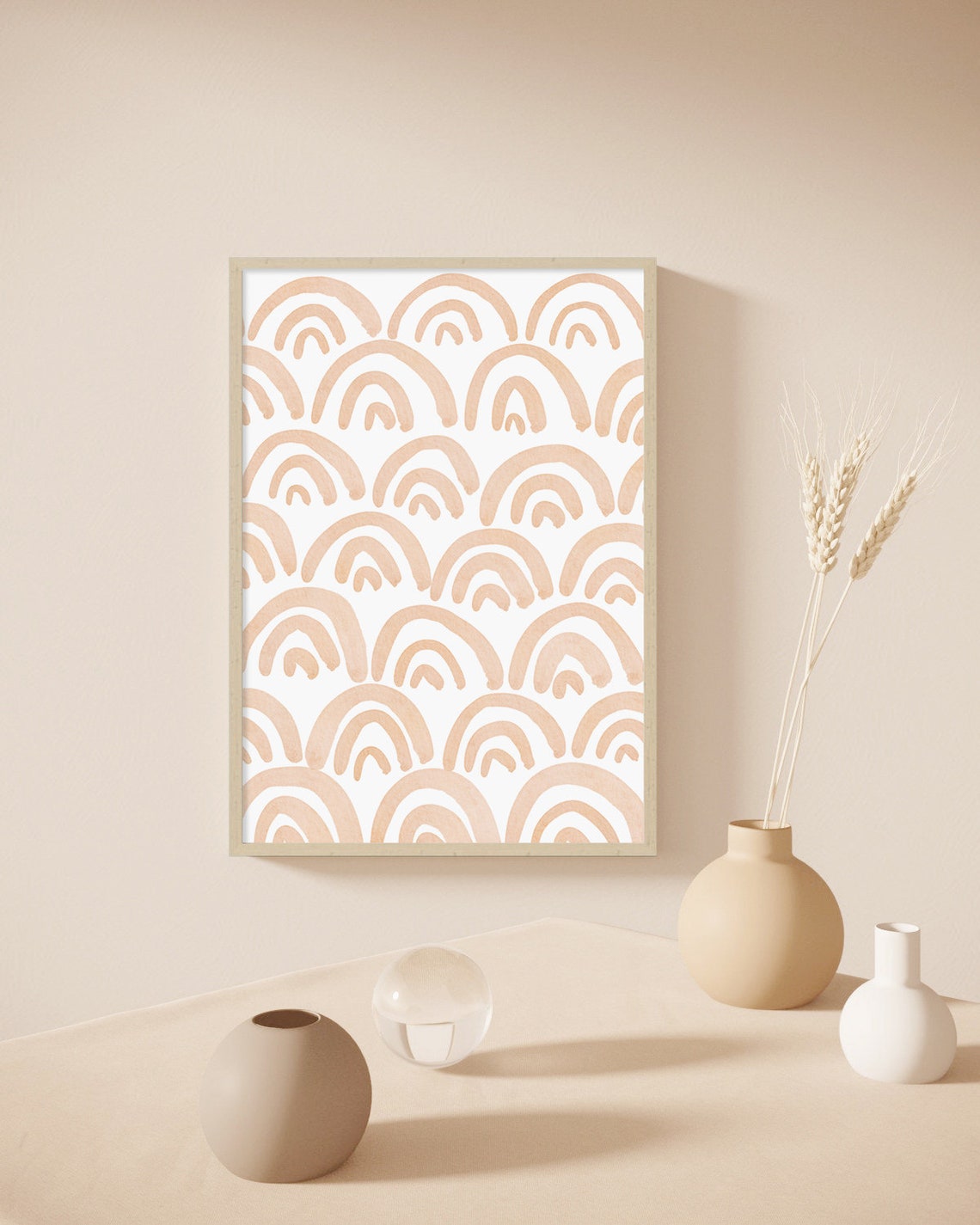 Abstract Rainbow Downloadable Art Nursery Prints Minimal | Etsy