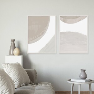 Abstract Neutral Art Print, Beige Abstract Wall Art, Modern Wall Art ...