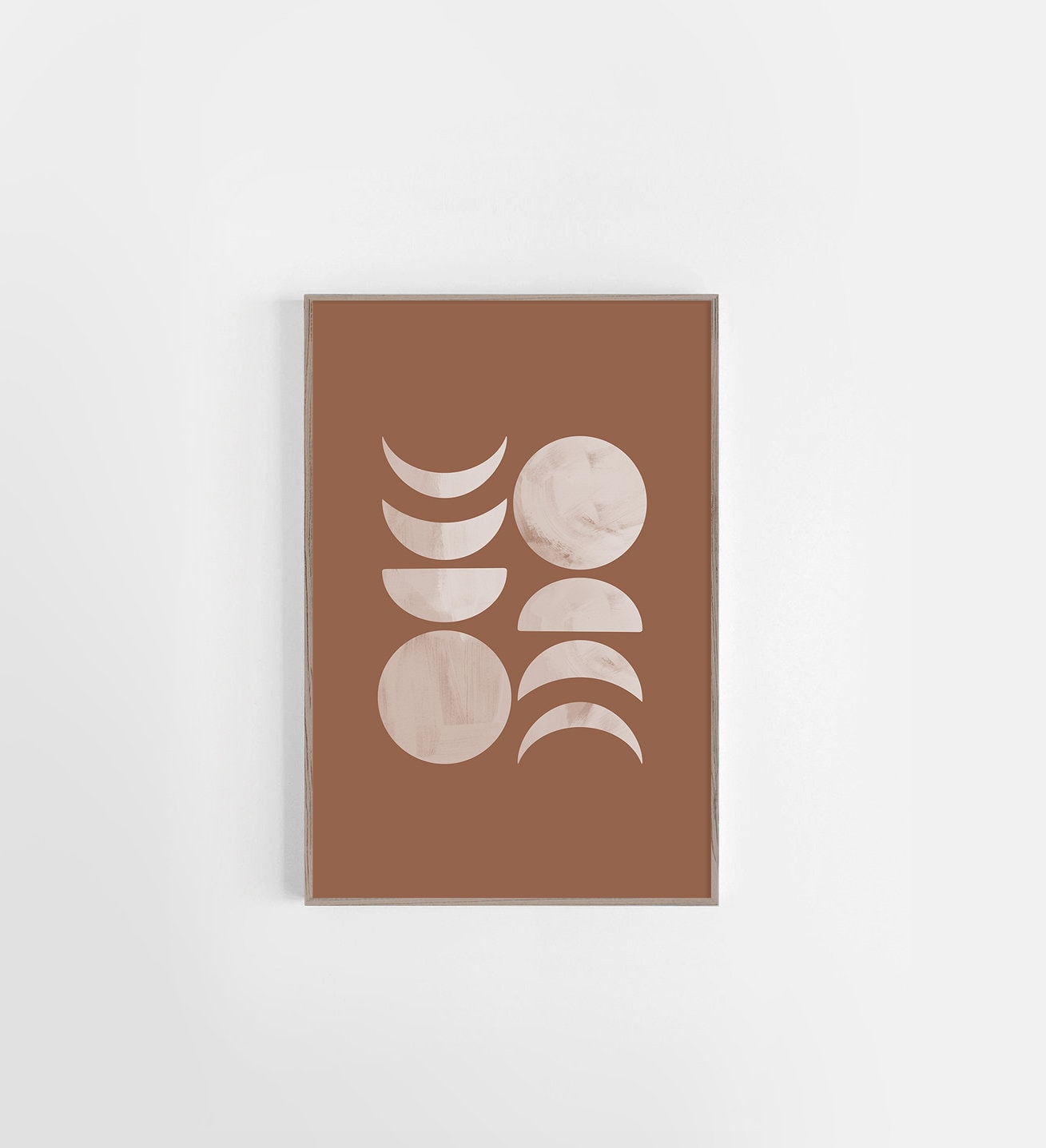 Watercolor Moon Phases Art Modern Wall Art Moon Celestial | Etsy