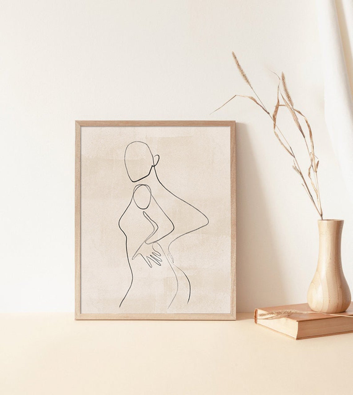 Woman Body Wall Art Abstract Print Abstract Wall Art Neutral - Etsy