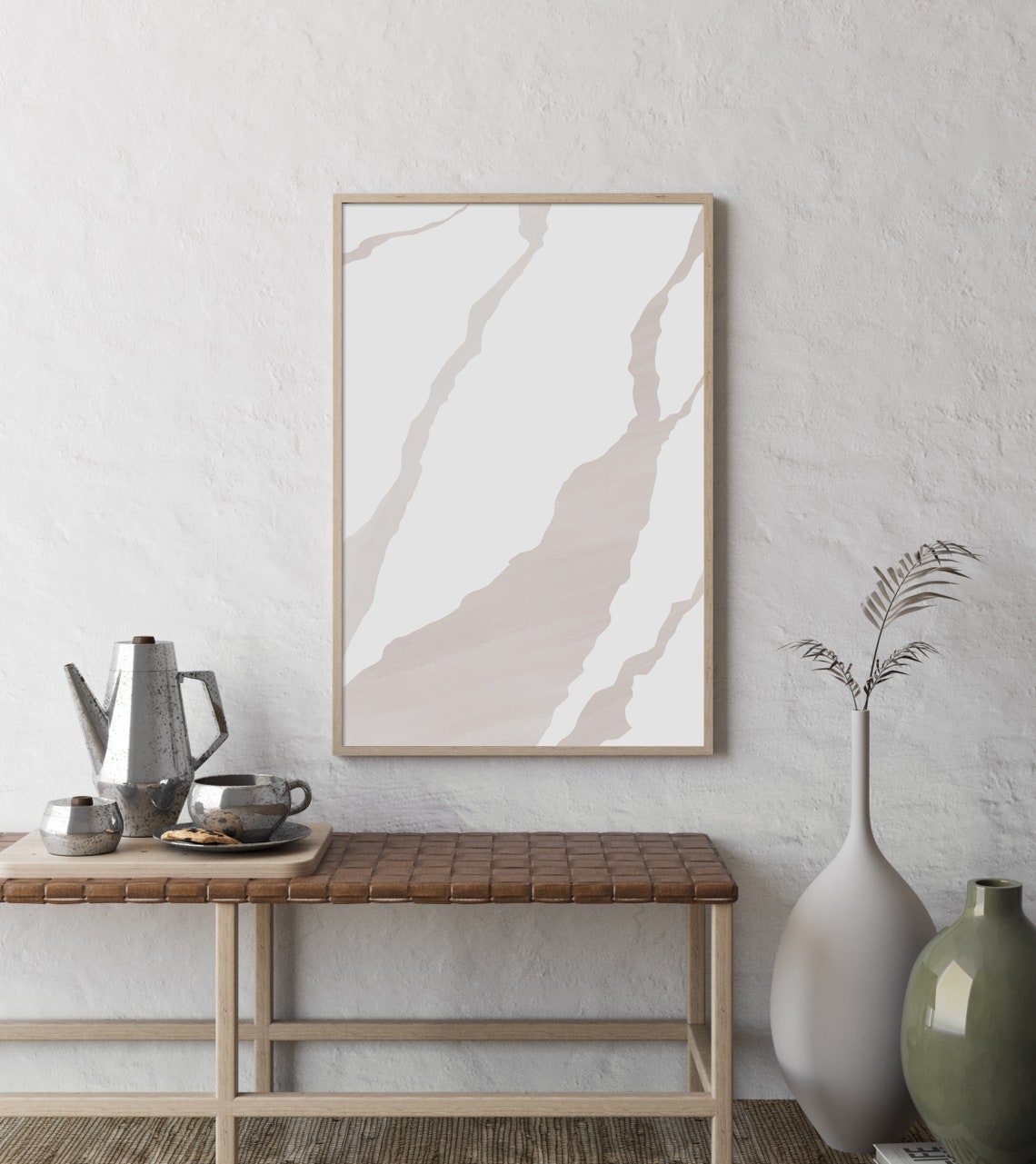 Beige Abstract Print Neutral Beige Abstract Beige White Art - Etsy