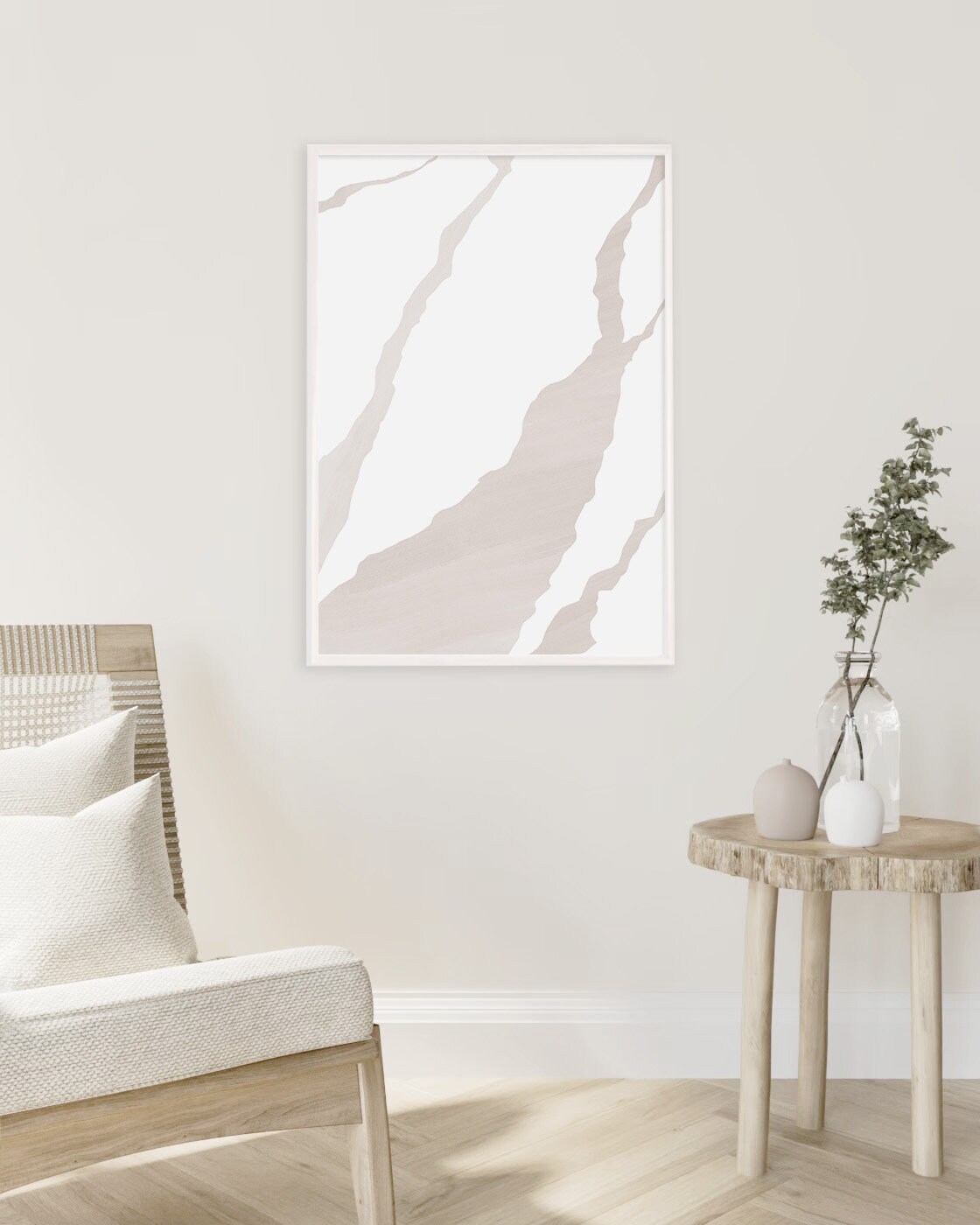 Beige Abstract Print Neutral Beige Abstract Beige White Art - Etsy
