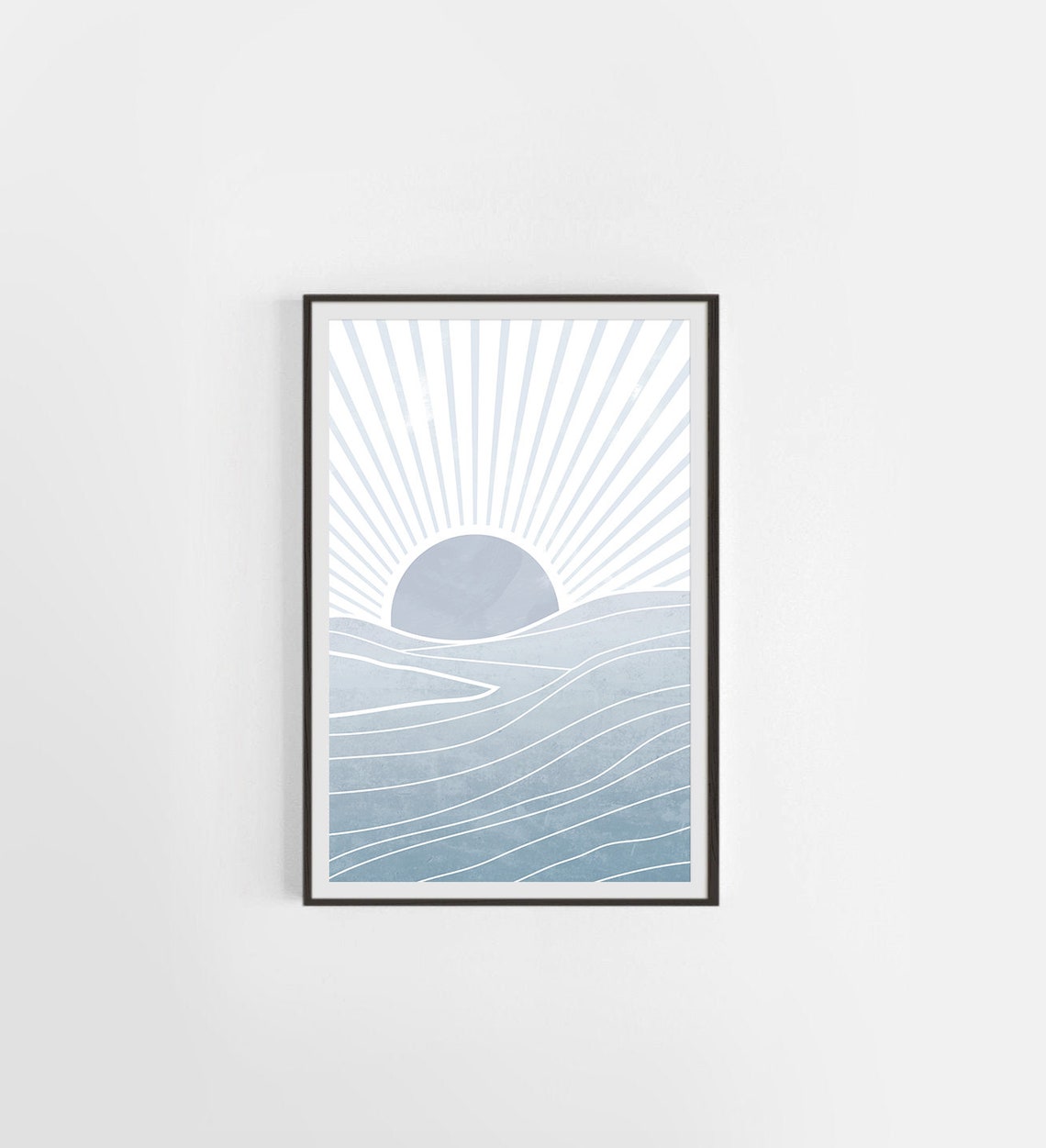Abstract Sunrise Art Modern Wall Art Pastel Sunrise Print - Etsy