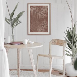 Modern Botanical Print Palm Leaves Print Neutral Wall Art - Etsy
