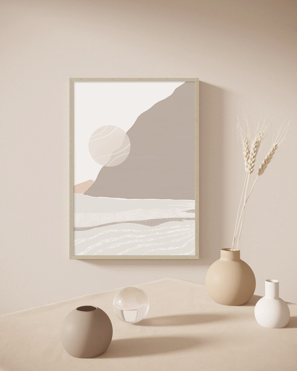 Neutral Art Print Abstract Landscape Wall Art Modern Wall | Etsy