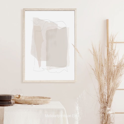 Living Room Wall Art Neutral Wall Art Boho Decor Apartment - Etsy
