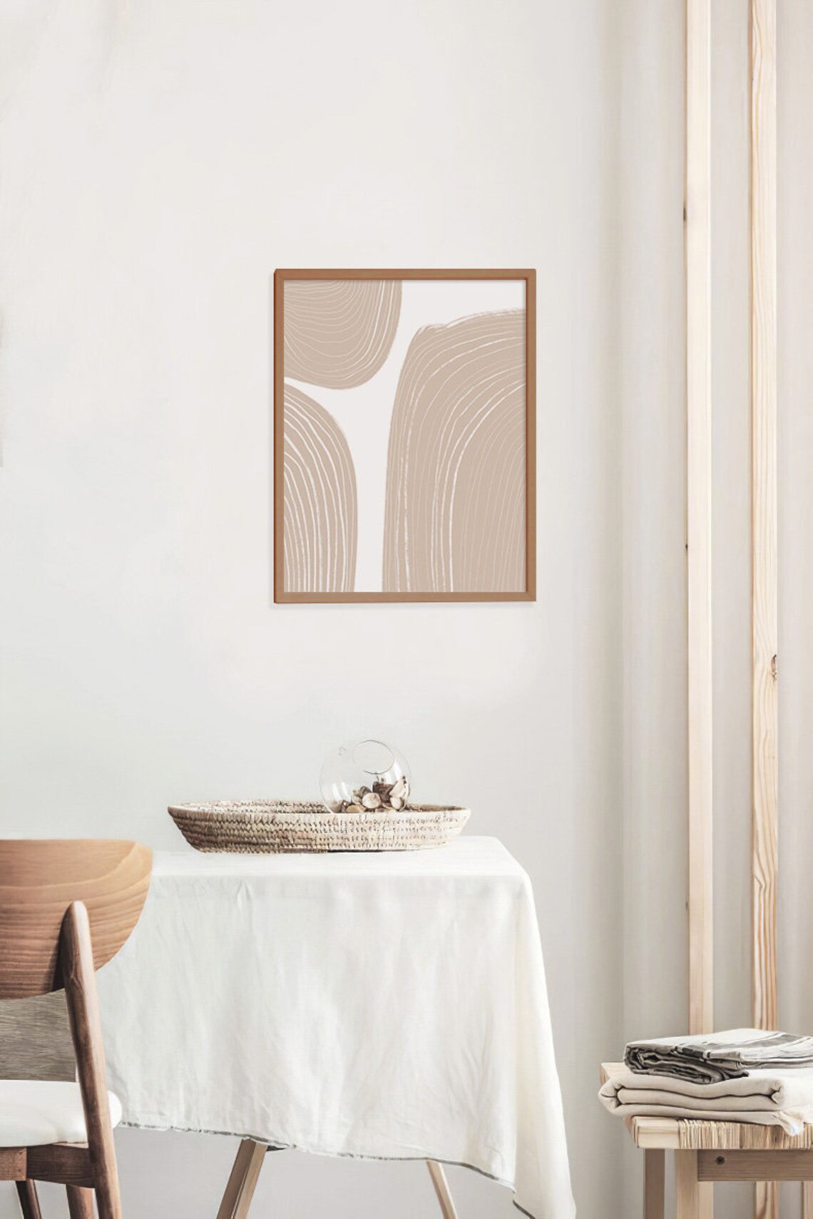 Beige Tree Rings Printable Wall Art Earth Tone Color Digital - Etsy