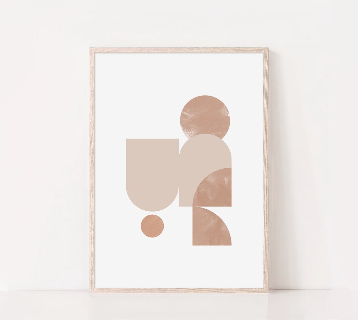 Geometric Arch Print Modern Mid Century Print Modern | Etsy