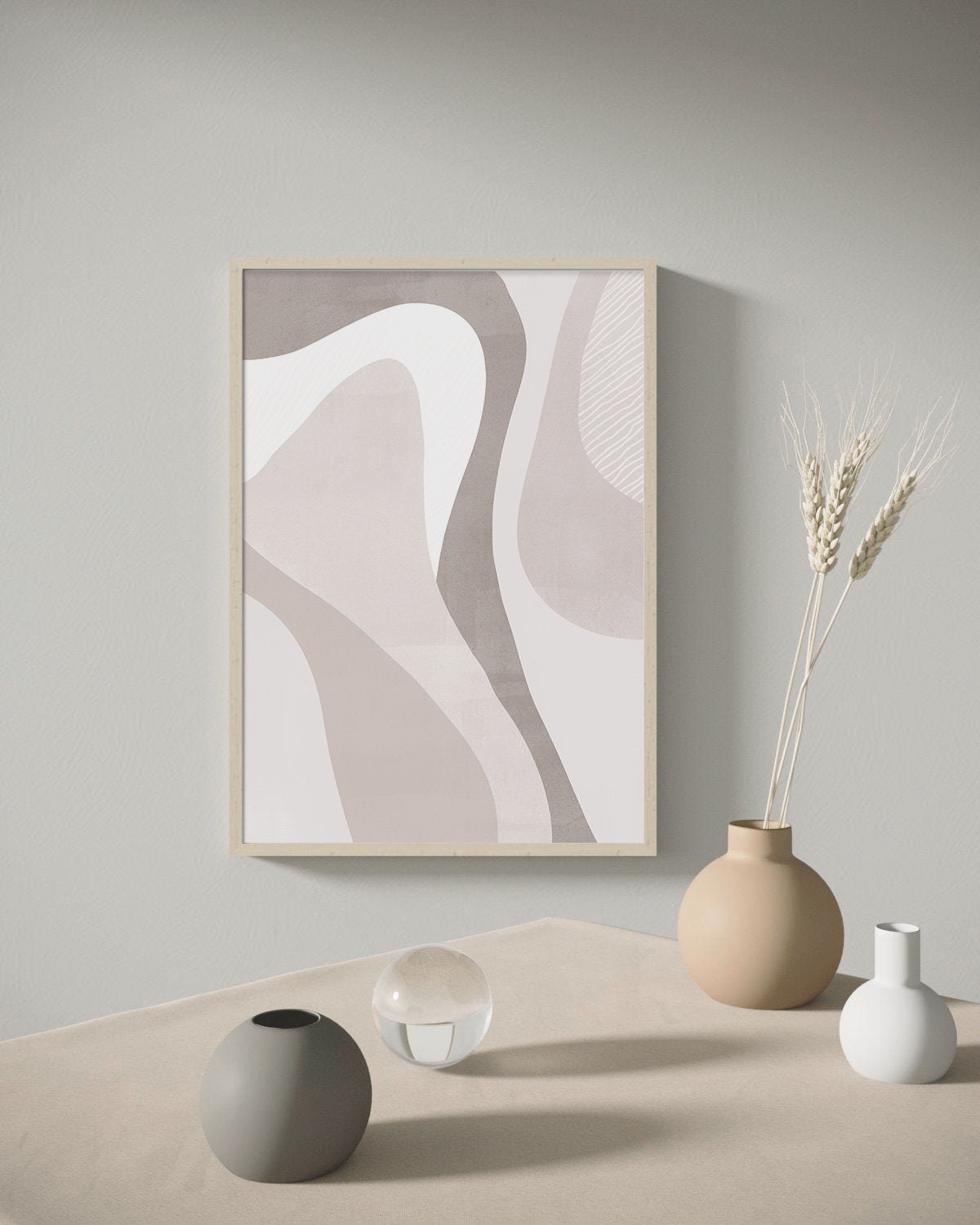 Set of 5 Abstract Prints Digital Print Modern Art Gallery | Etsy