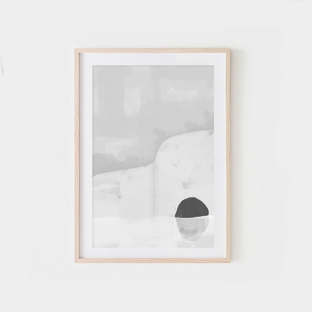 Gray Abstract Painting Print, Abstract Wall Art, Architecture Print ...