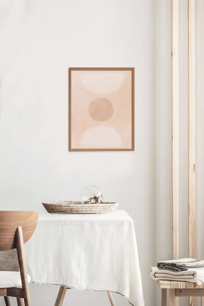 Geometric Art Print Beige Abstract Wall Art Modern Wall Art | Etsy