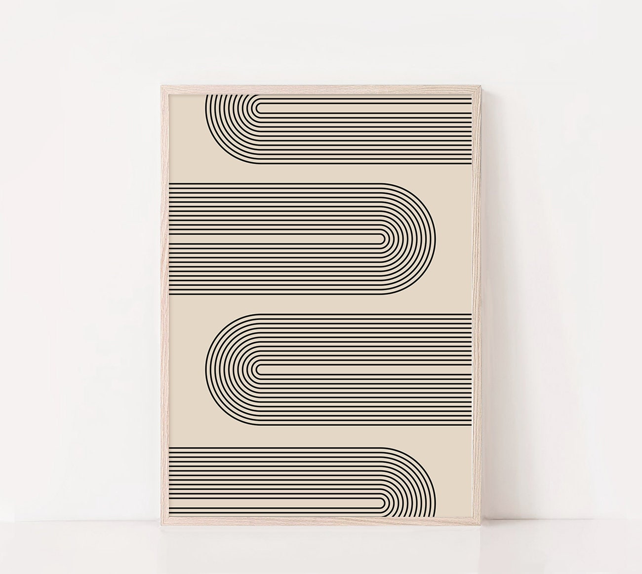 Beige Black Arch Print Modern Arch Line Art Modern Abstract - Etsy