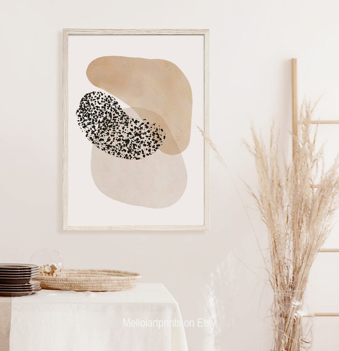 Abstract Neutral Art Printable Wall Art Digital Print - Etsy