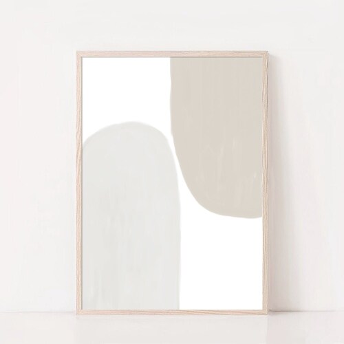 Neutral Art Print Beige Abstract Wall Art Modern Wall Art - Etsy