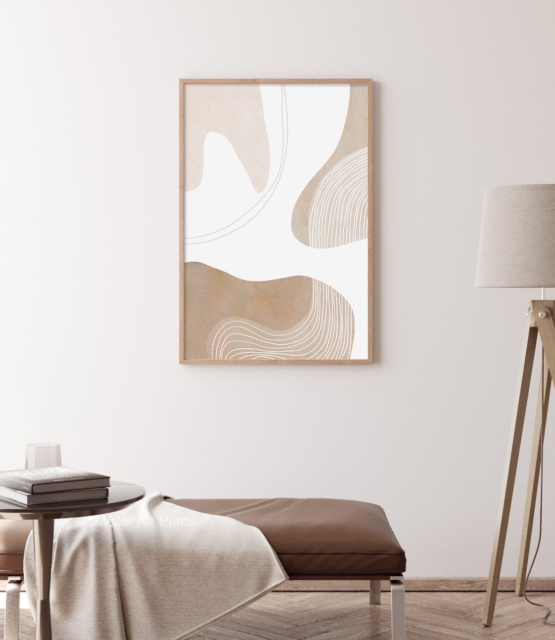 Beige Abstract Wall Art Neutral Print Abstract Painting | Etsy