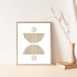 Neutral Wall Art Boho Decor Geometric Printable Wall Art - Etsy