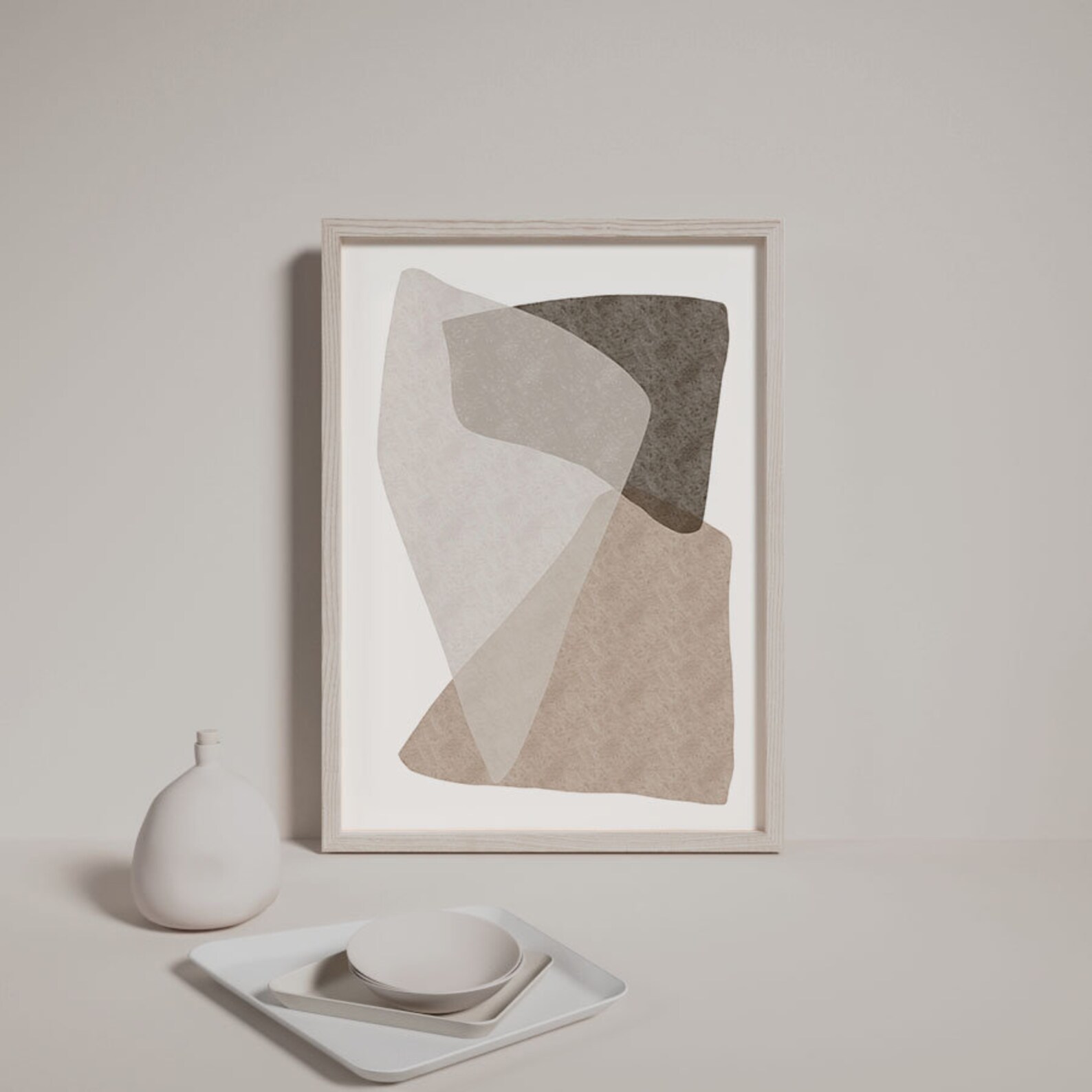 Abstract Art Print Beige Abstract Wall Art Modern Wall Art - Etsy