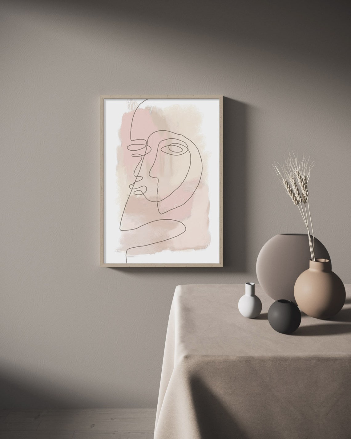 Abstract Line Art Minimalist Line Art Modern Abstract Art | Etsy