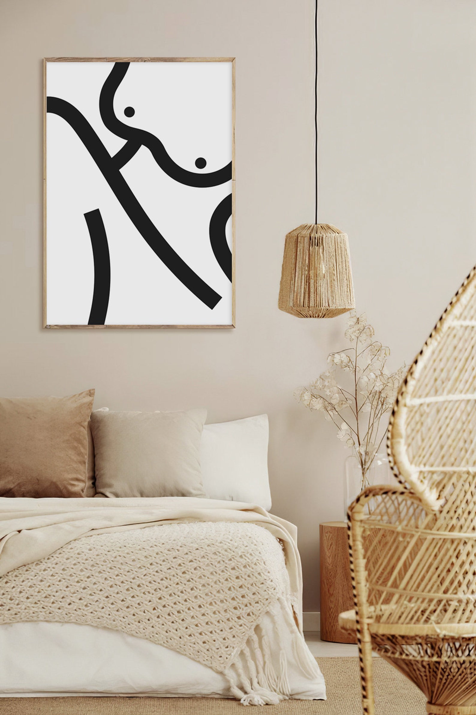 Abstract Woman Line Art Print Abstract Wall Art Modern Wall - Etsy