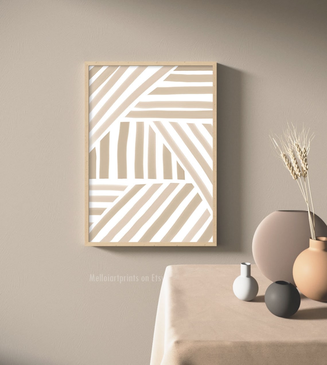 Art Set Prints Set of 4 Prints Beige Wall Set Boho Decor - Etsy