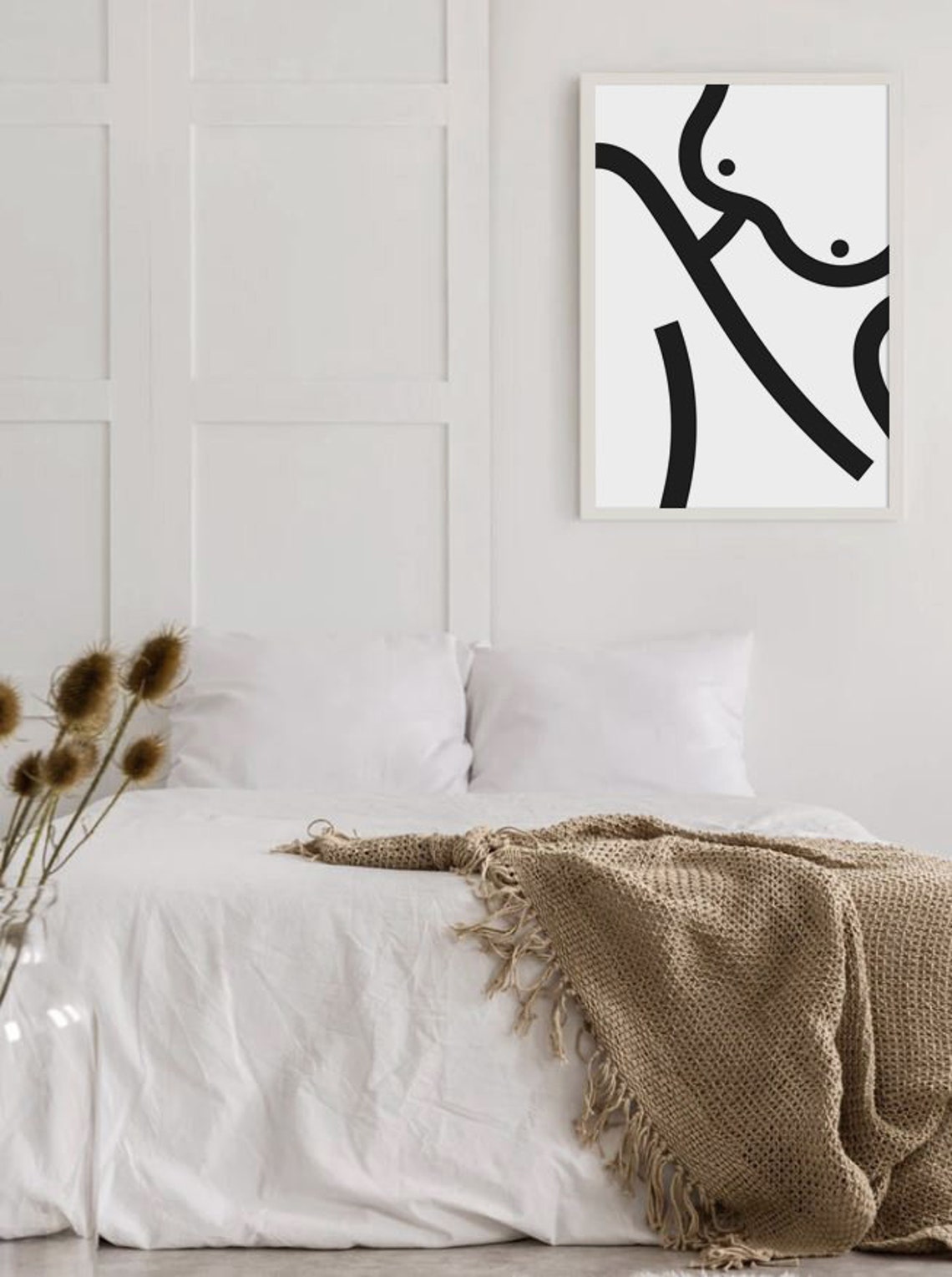 Abstract Woman Line Art Print Abstract Wall Art Modern Wall - Etsy