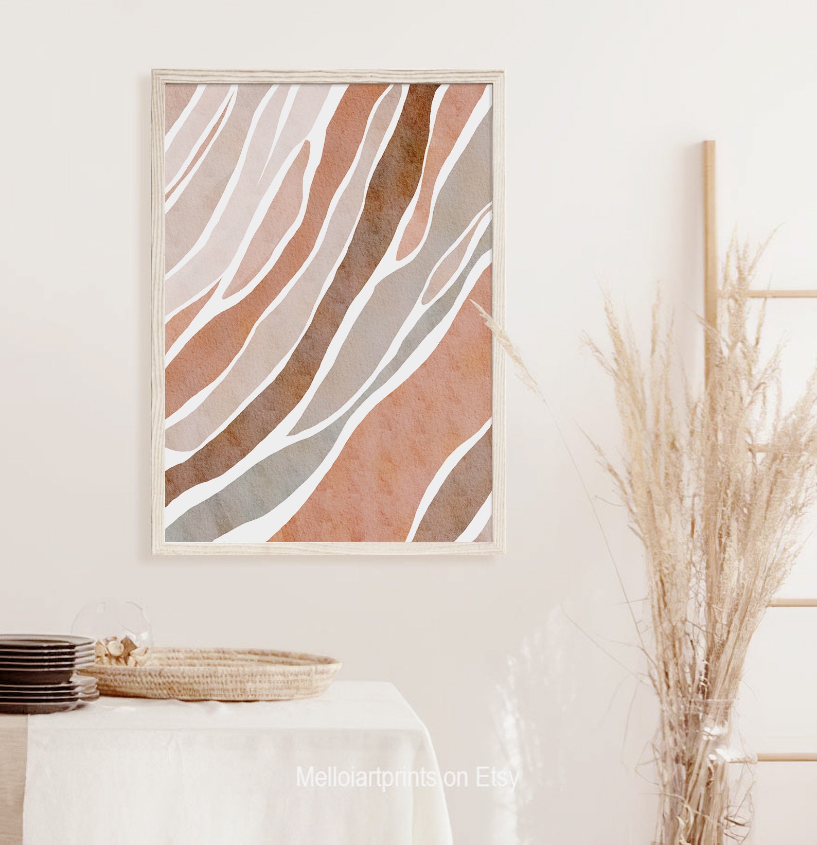 Terracotta Art Print Minimalist Print Printable Art Digital - Etsy