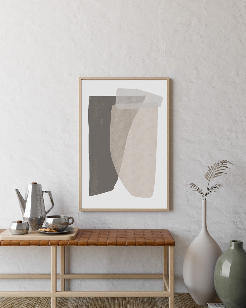Nautral Print Abstract Art Print Beige Abstract Wall Art - Etsy