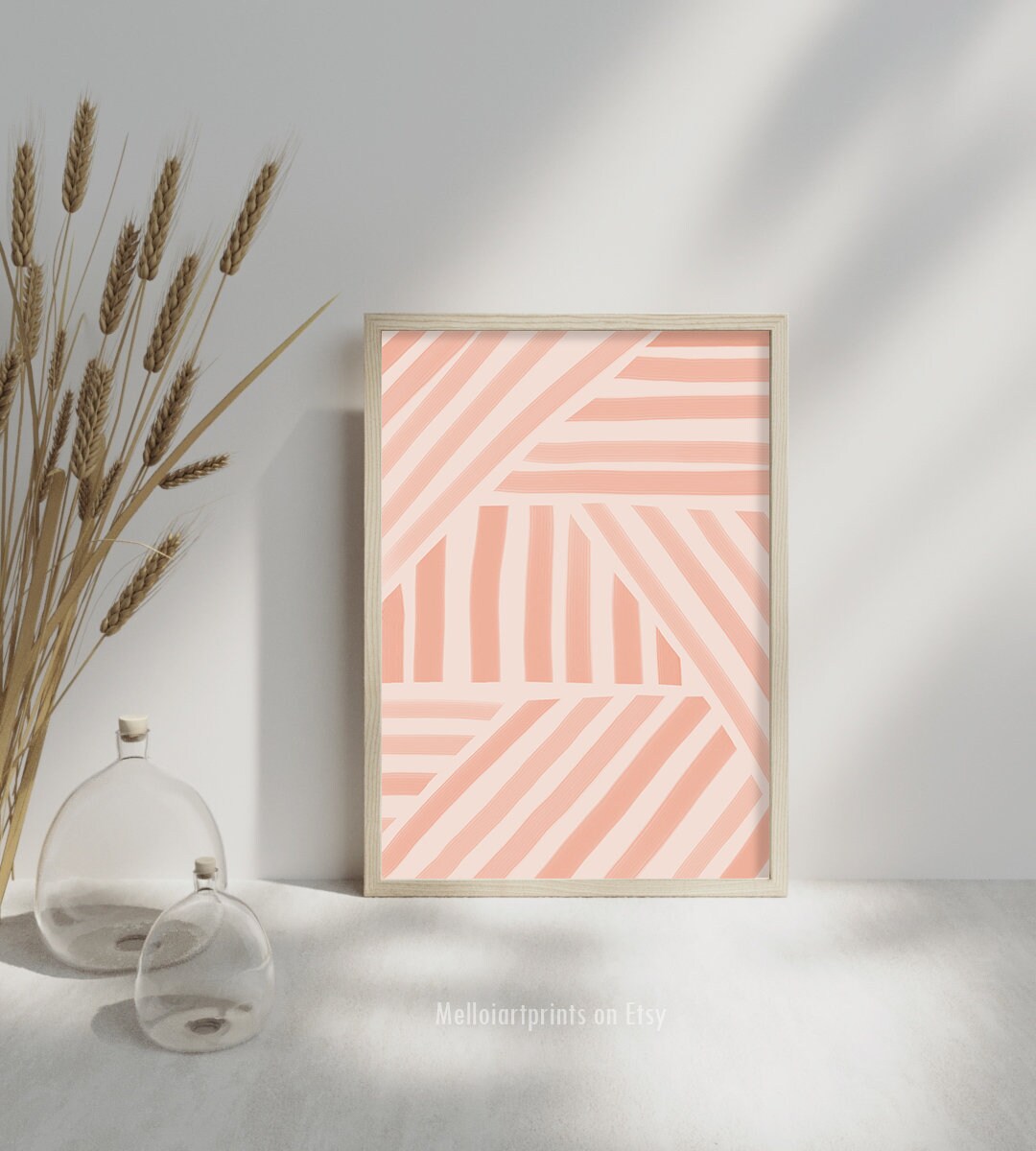 Minimalist Painting Rose Gold Print Printable Wall Art | Etsy