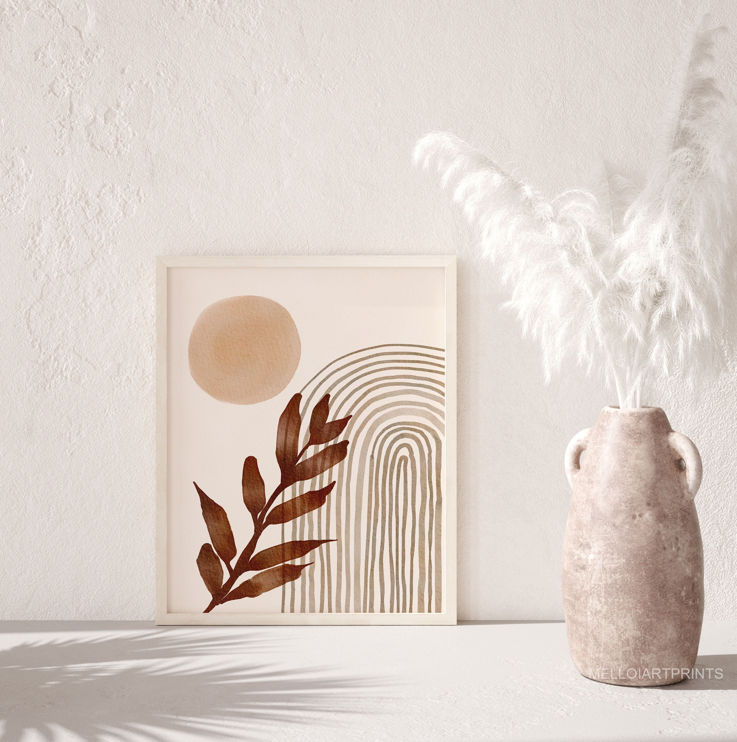 Bohemian Poster Botanical Printable Wall Art Digital Print | Etsy