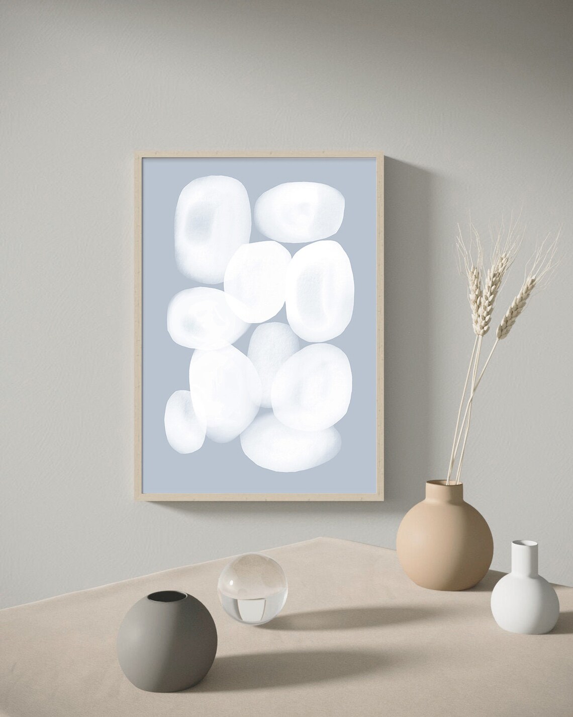 Blue Bubble Art Print Baby Blue Print Digital Wall Art - Etsy