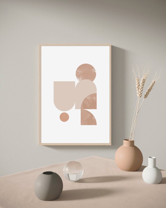 Geometric Arch Print Modern Mid Century Print Modern | Etsy