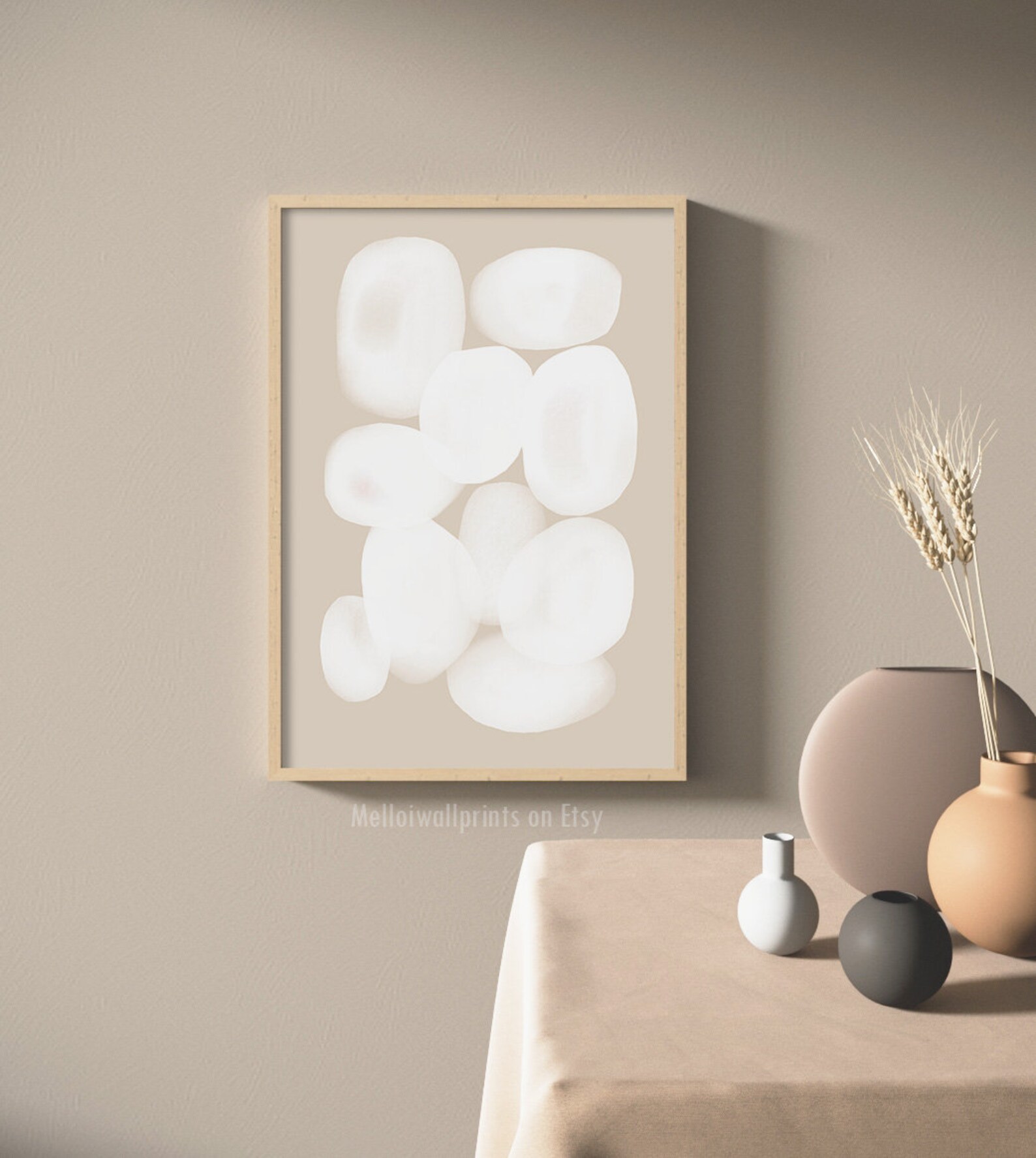 Abstract Art Print Beige Abstract Wall Art Modern Wall Art - Etsy