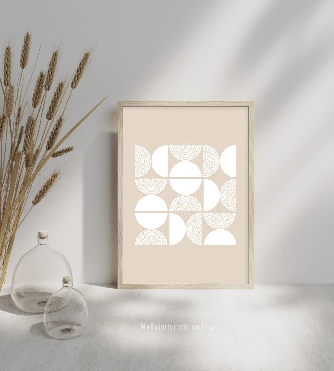 Living Room Wall Art Abstract Art Print Beige Abstract Wall | Etsy