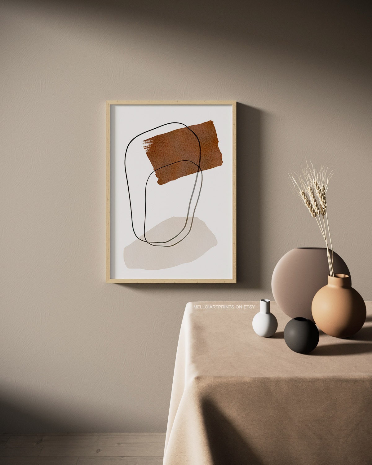 Beige Print Neutral Wall Art Minimalist Art Printable Wall - Etsy