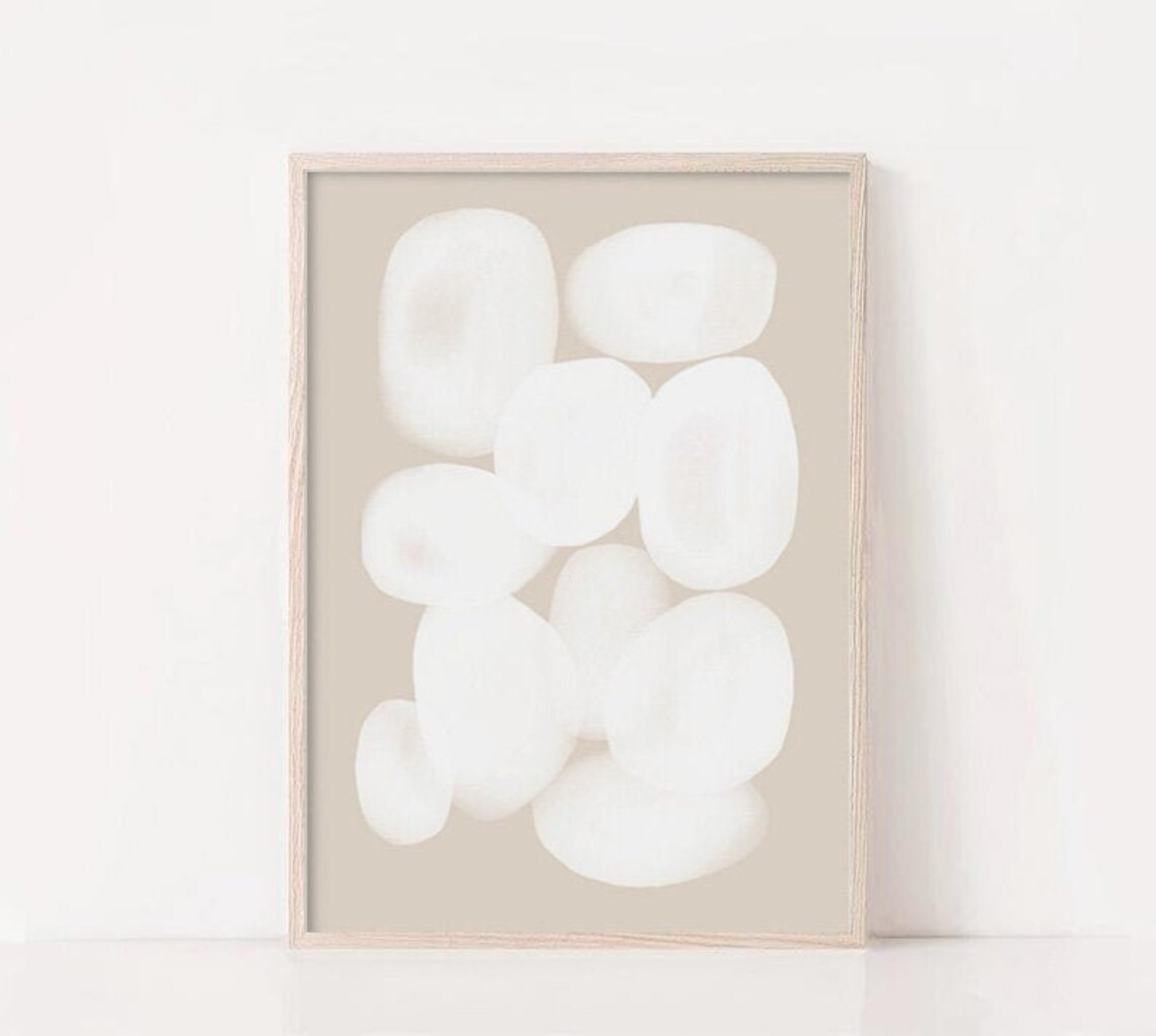 Abstract Art Print Beige Abstract Wall Art Modern Wall Art | Etsy