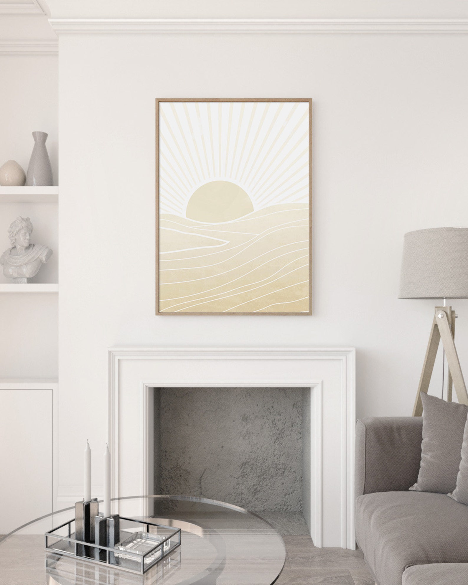 Sunrise Abstract Art Modern Wall Art Pastel Sunrise Print - Etsy
