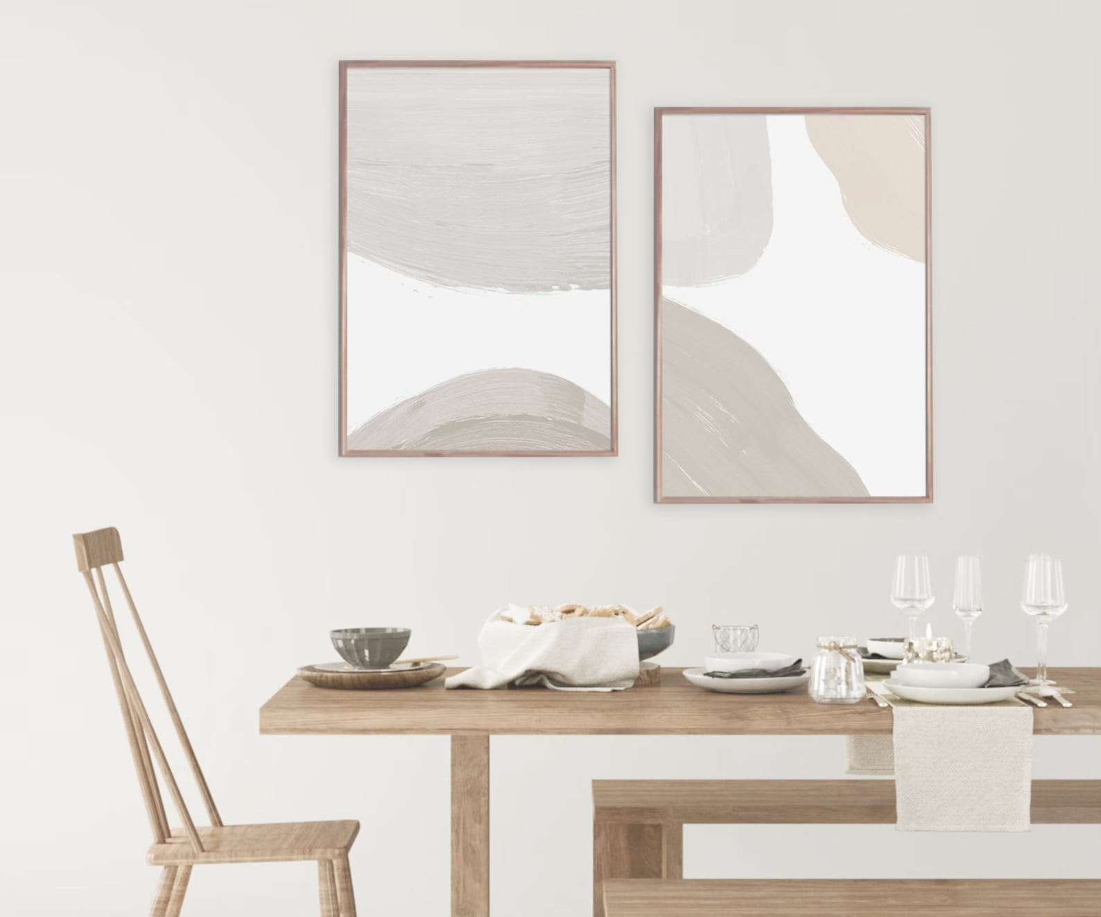 Abstract Neutral Art Print Beige Abstract Wall Art Modern - Etsy