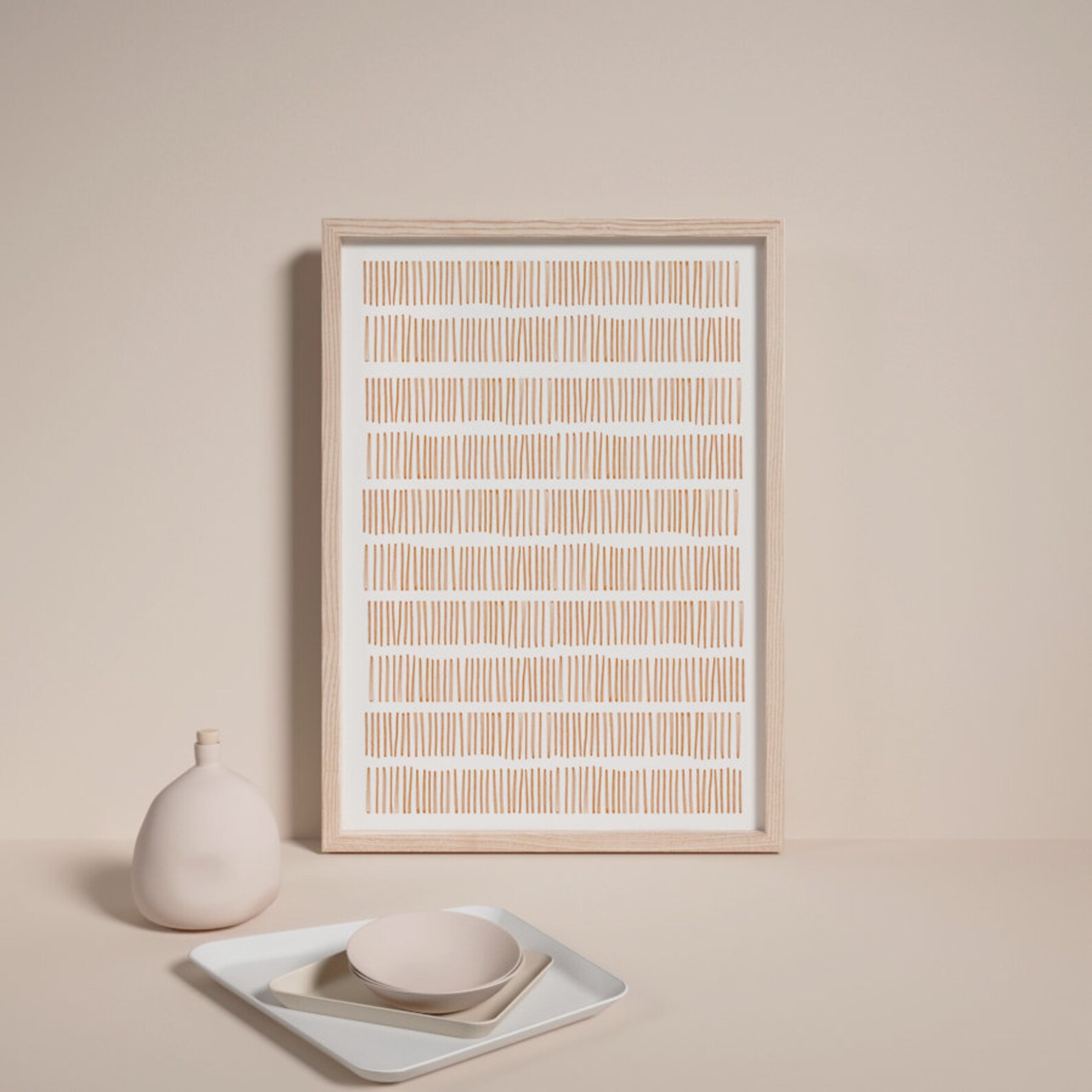 Set of 5 Prints Abstract Art Set Gallery Wall Decor Boho - Etsy