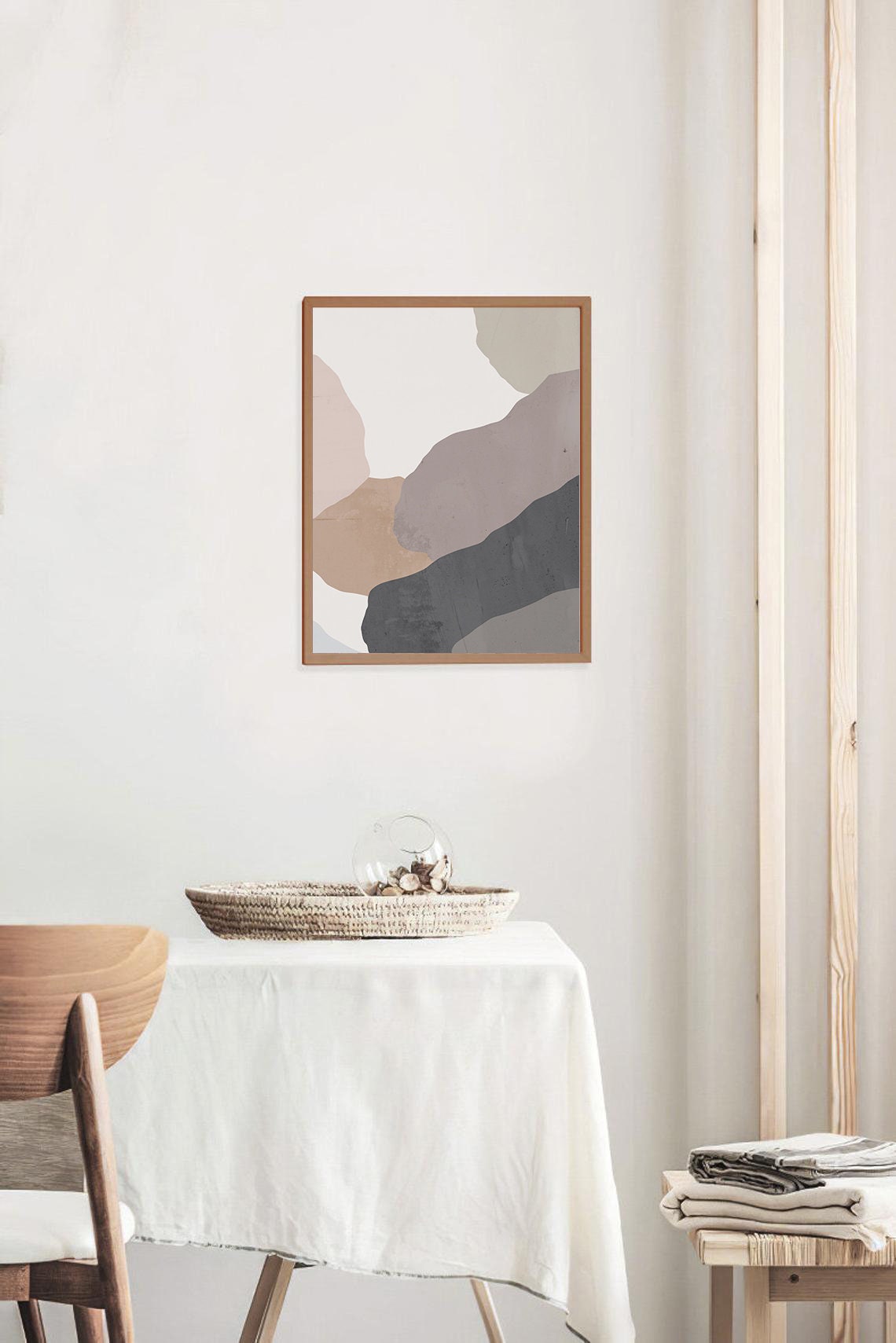 Neutral Color Abstract Art Large Abstract Art Print Pastel - Etsy