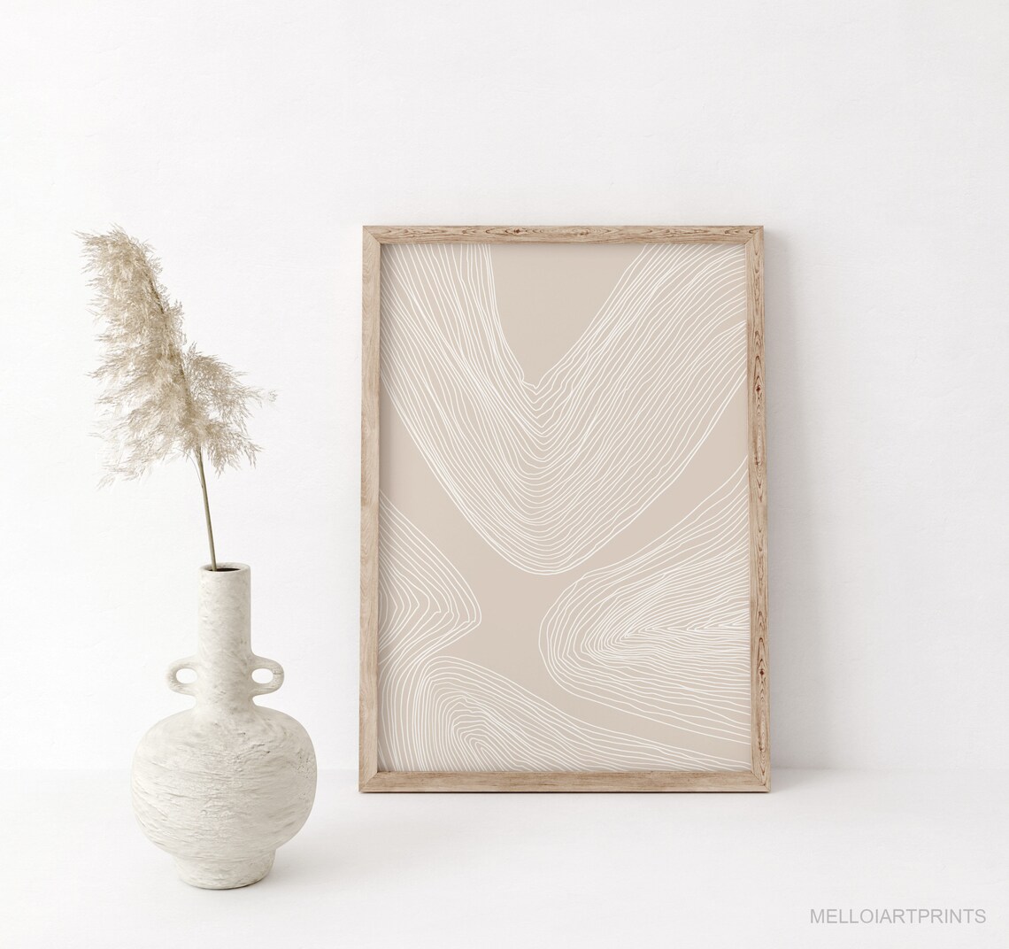 Beige Wall Decor Printable Wall Art Digital Print Neutral | Etsy