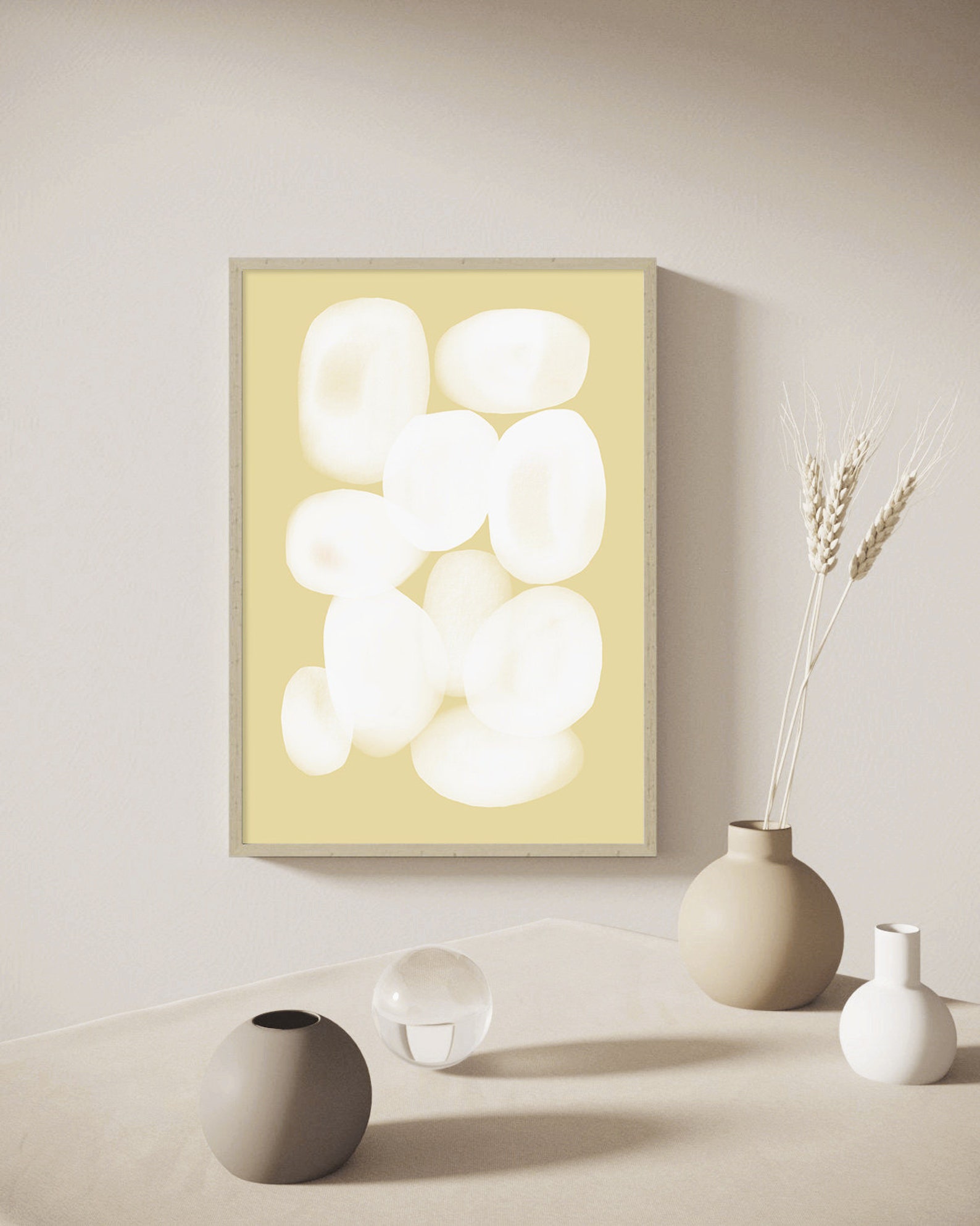 Abstract Art Print Yellow Abstract Wall Art Modern Wall Art | Etsy