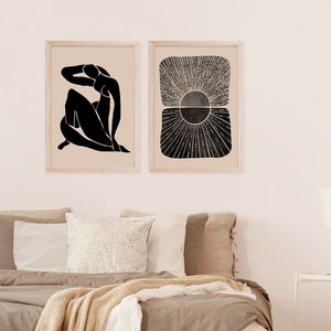 Abstract Print Home Office Decor Set of 2 Print Living Room - Etsy Canada