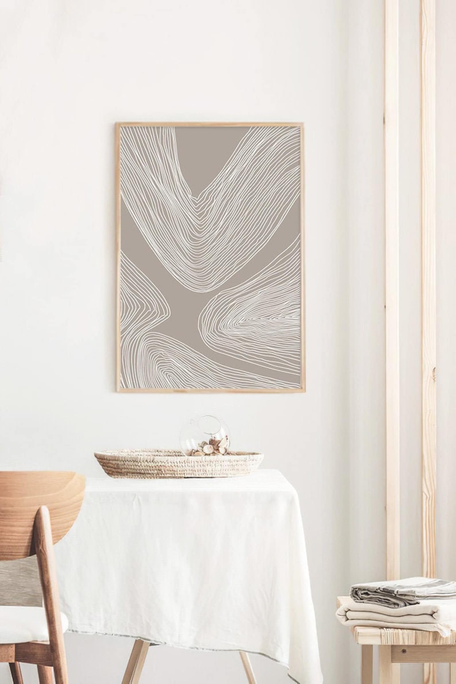 Line Art Print Digital Prints Modern Abstract Art Large - Etsy