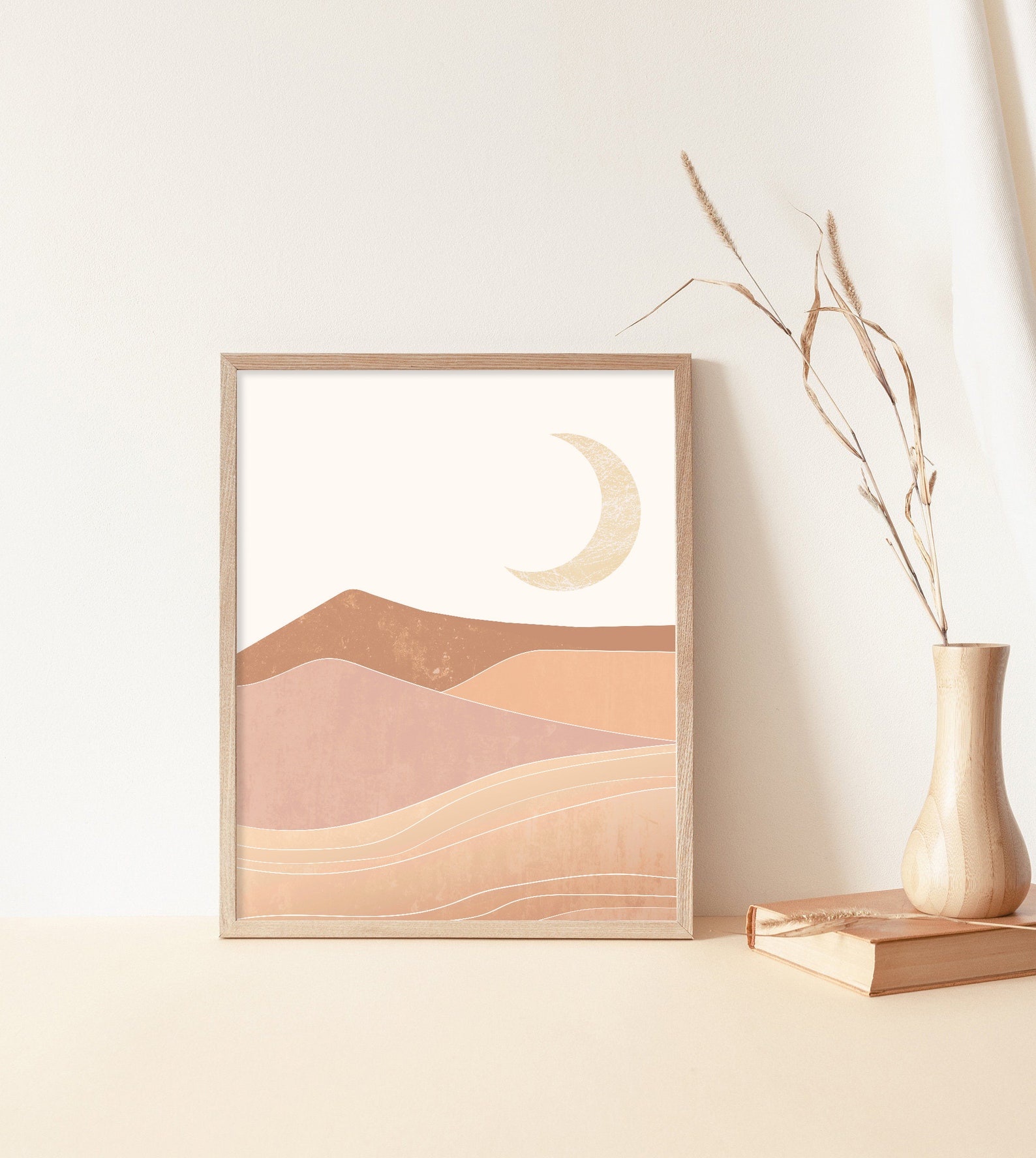 Geometric Landscape Abstract Landscape Printable Wall Art - Etsy