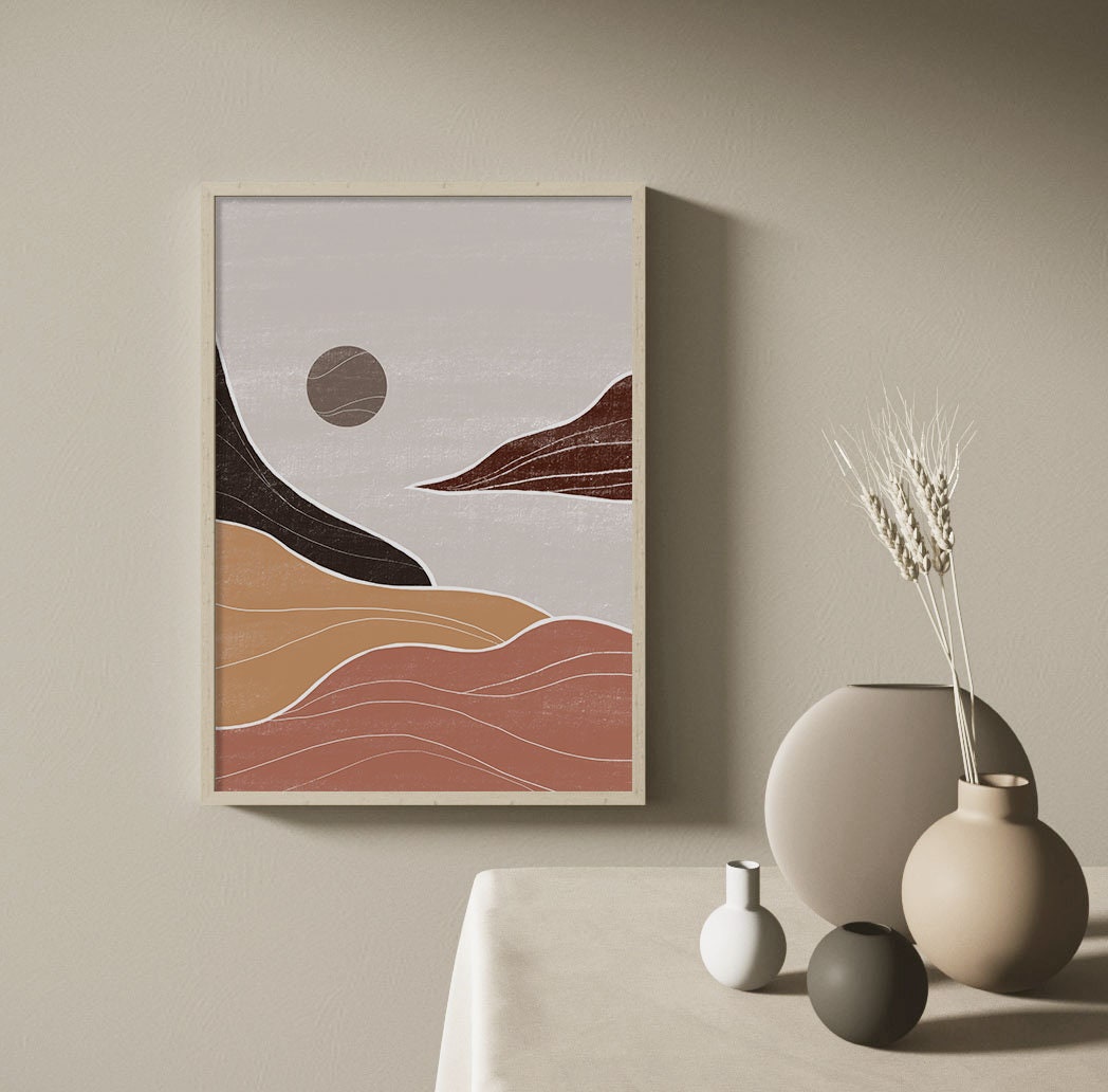 Abstract Sunrise Print Sun Painting Abstract Art Print - Etsy