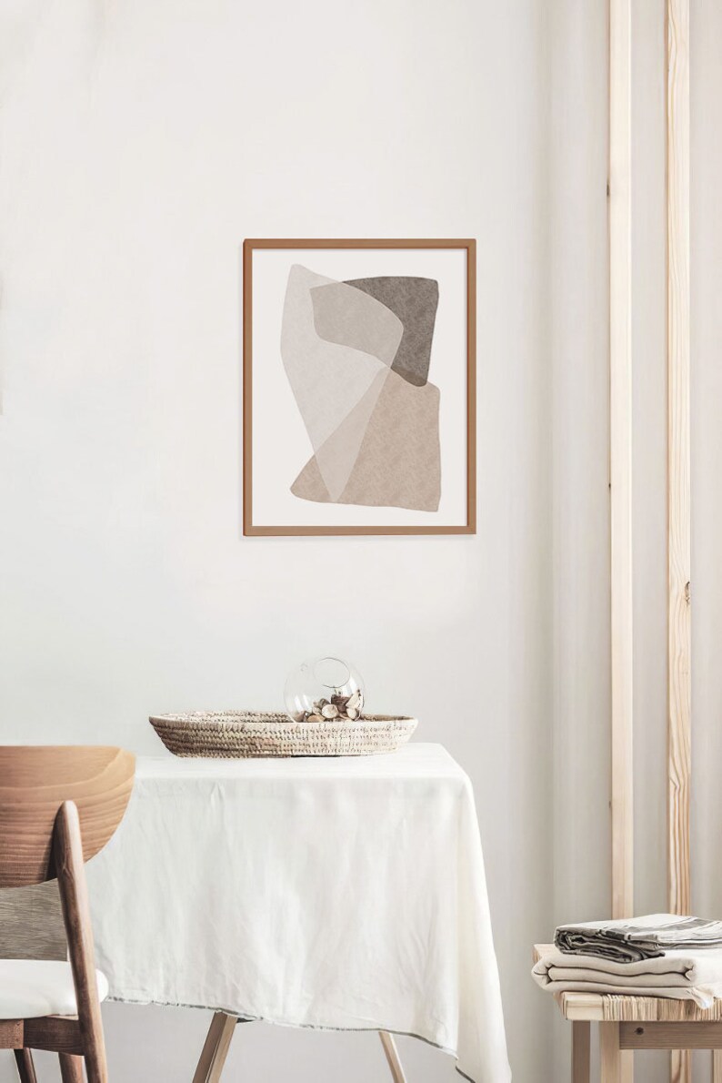 Abstract Art Print Beige Abstract Wall Art Modern Wall Art - Etsy