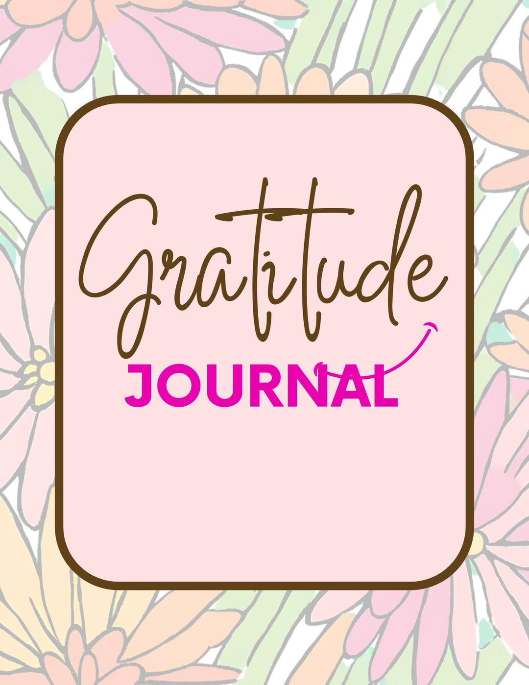 Customizable Gratitude Journal! Embrace Gratitude, Gratefulness & Grit ...