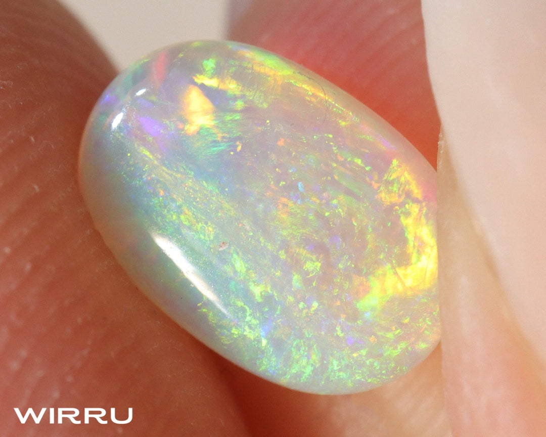 Natural Australian Opal 0.86ct - 6.5 X 9mm Solid Crystal Opal - Unset ...