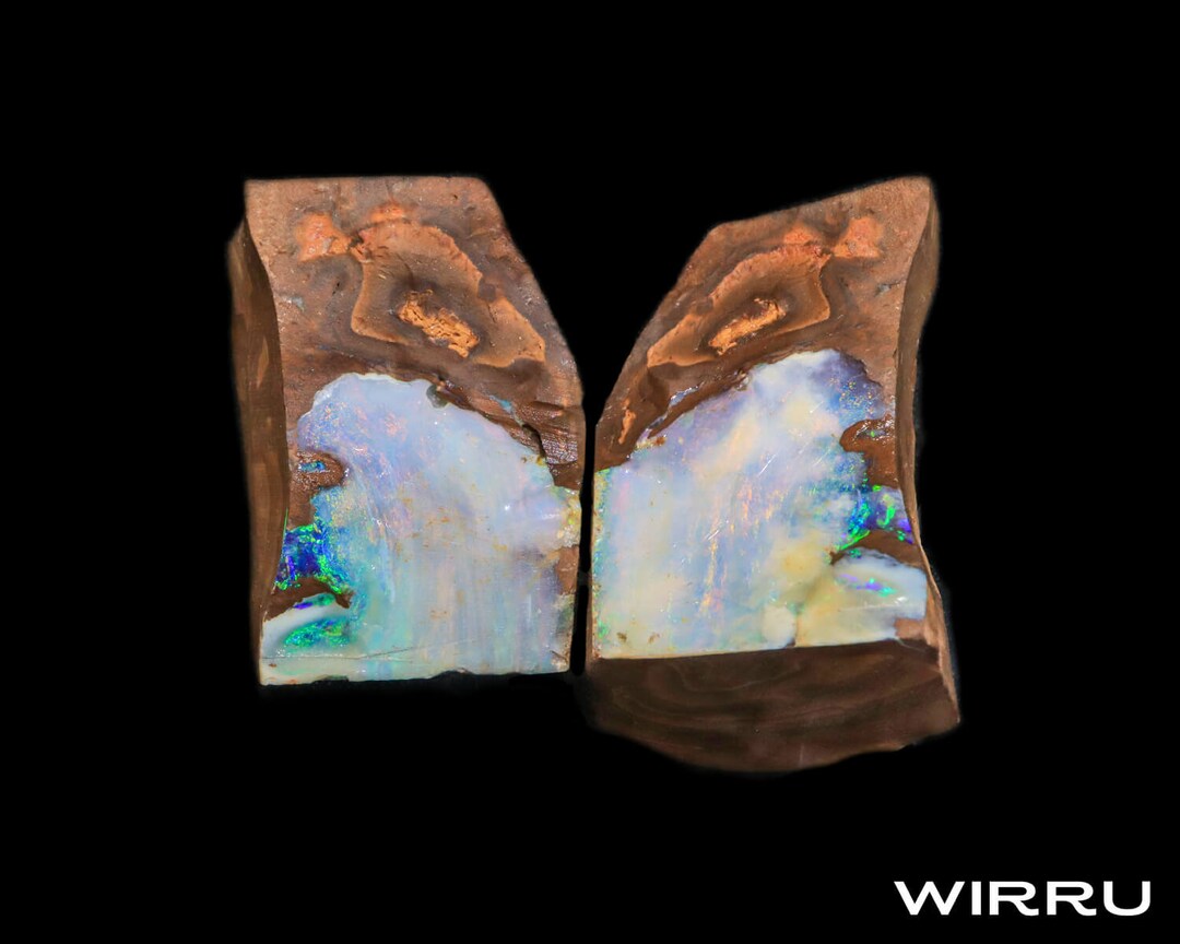 Boulder Opal Split Specimen, 422.2ct Boulder Opal Split, Rough Boulder ...